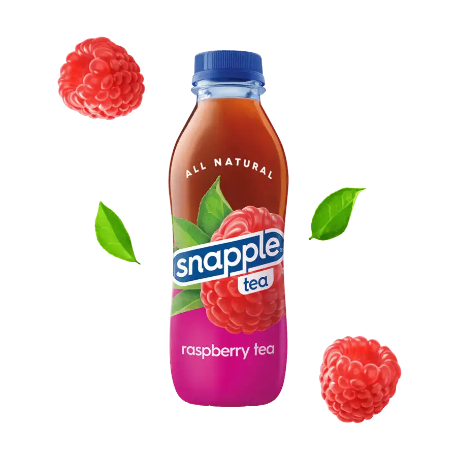 Snapple Juice Raspberry Tea, 16 Fl. Oz, 24 Pack – 123 Beverages